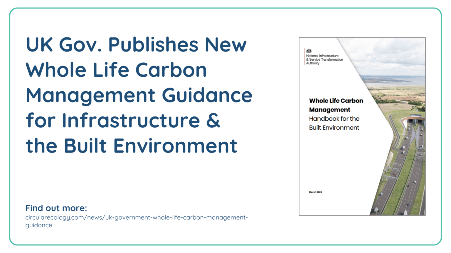 UK Government Publishes New Whole Life Carbon Management Guidance for ...