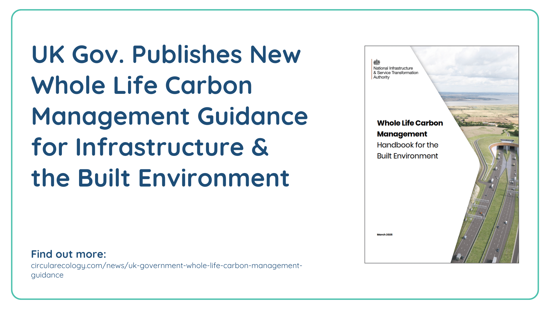 UK Government Publishes New Whole Life Carbon Management Guidance for ...